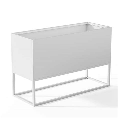 Spassway 47 X 18 X 19 In Large Metal Rectangular Planter Shelves