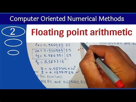 Floating point arithmetic | computer oriented numerical methods - YouTube