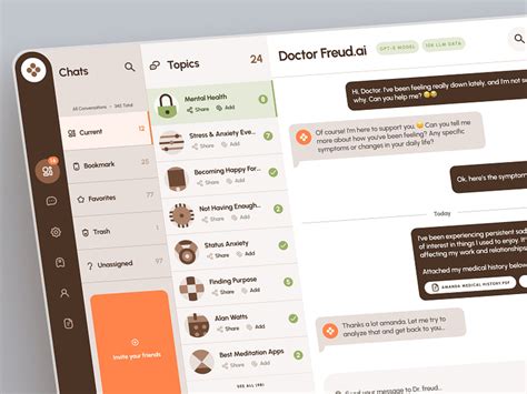 freud ui kit mental health ai app ai health assessment ui ux by