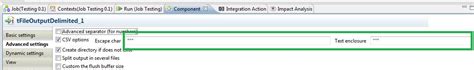 Talend Usage Of Escape Char And Text Enclosure Stack Overflow