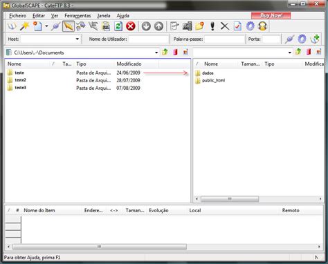 Configurando O Cuteftp Ajuda Inetweb Base De Conhecimento