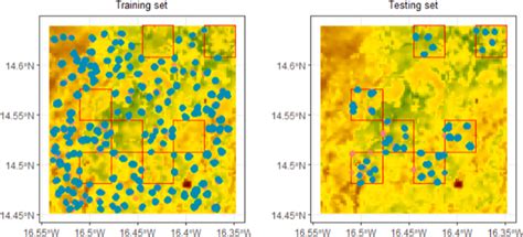Spatial Blocking Of The Occurrence Data Of F Albida Blue Dots Download Scientific Diagram