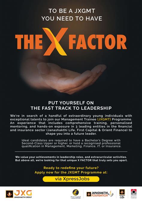 Xpressjobs On Linkedin Management Trainee Programme At Janashakthi