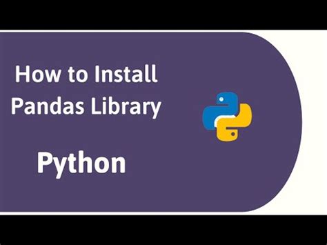 How To Install Pandas And Then Import It In Windows Python IDLE And Jupyter Notebook YouTube