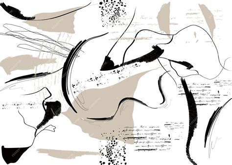 Premium Vector Print Pattern Design In Elegant Abstract Style Graffiti Style Seamless Abstract