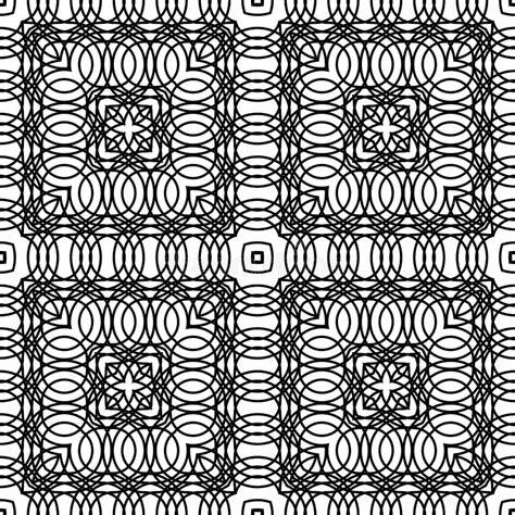 Design Seamless Monochrome Tiled Pattern Stock Vector Illustration Of Abstract Decor 157894858