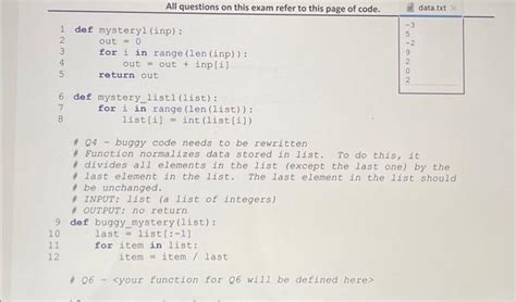 solved 12345 2 1 def mysteryl inp out 0 3 4 5 879 9 10