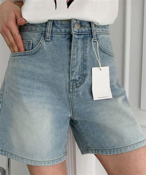 리레스트 35부팬츠기본템 데님팬츠 청반바지 A라인 워싱 데님 팬츠2color