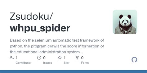 Github Zsudokuwhpuspider Based On The Selenium Automatic Test