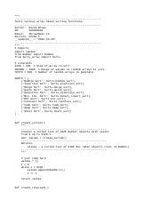 Test Sorts Array Py Tests Various Array Based Sorting Functions Author David Brown ID