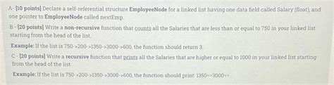 Solved A 10 Points Declare A Self Referential Structure