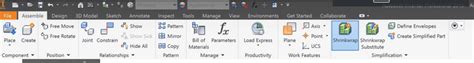 shrinkwrap toolset not showing in inventor 2022 assemble section is