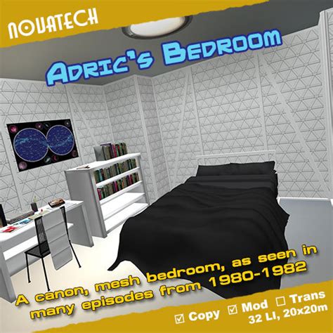 Second Life Marketplace Tardis Expansion Adrics Bedroom