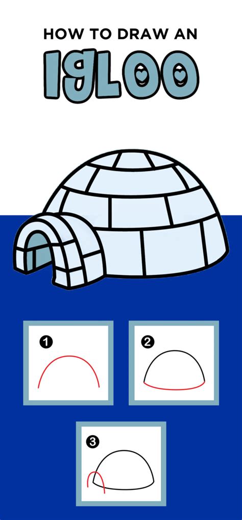 How To Draw An Igloo Easy Step By Step Tutorial Made With HAPPY