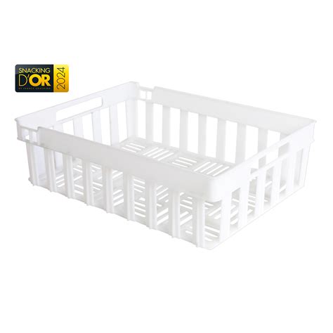 Stackable Nestable Openwork Crate X X Mm L Colours