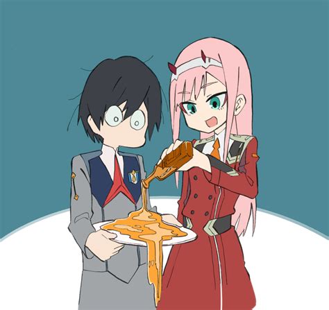 Zero Two Hiro Darling In The Franxx Darling In The Franxx Anime A Hat In Time