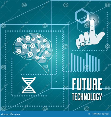 Fingerprint Authentication Digital Technology Connection Stock Vector Illustration Of