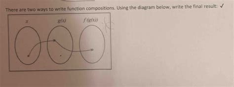 solved there are two ways to write function compositions
