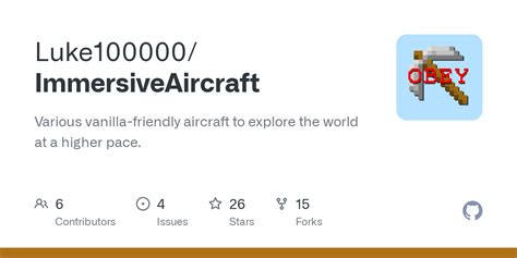github luke100000 immersiveaircraft various vanilla friendly