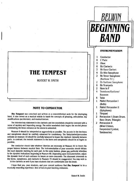 Tempest The Robert W Smith Pdf