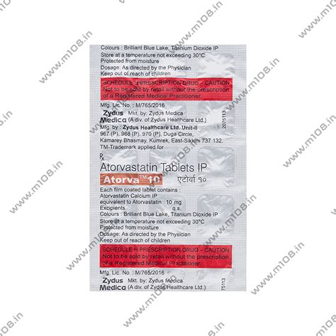 Product Atorva 10mg Tab M108