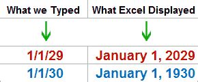 How To Change How Excel Interprets Digit Years