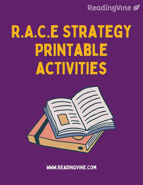 Race Strategy Activities Readingvine