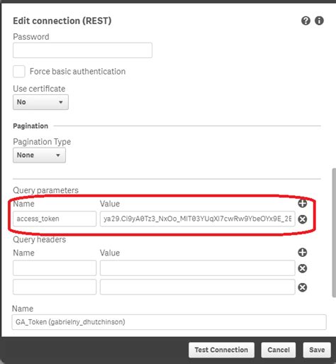 rest connector and access tokens qlik community 1203227