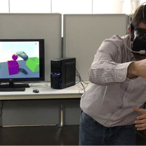A Person Using The Hmd Based Setup During The Experiments Download Scientific Diagram