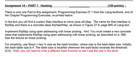 solved assignment 10 ﻿part 1 ﻿hashing 100 ﻿points ﻿