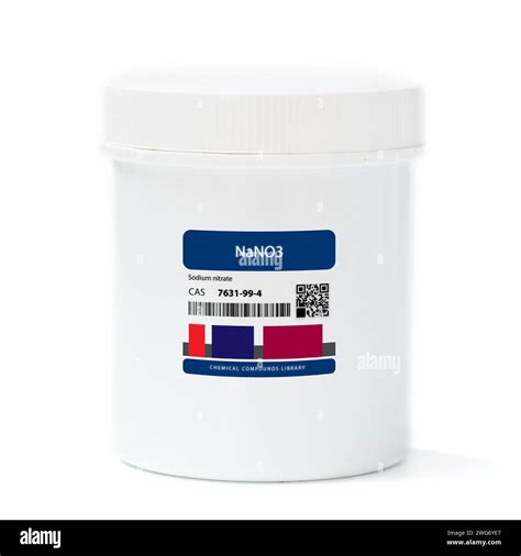 NaNO3 - Sodium nitrate. Chemical compound. CAS number 7631-99-4 Stock ...