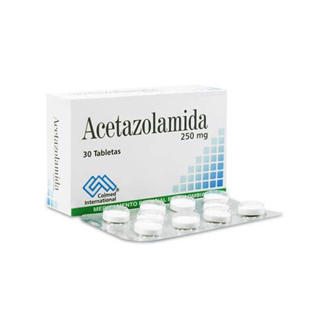 Drogas Sands Acetazolamida 250 Mg Colmed Caja X 30 Tabs