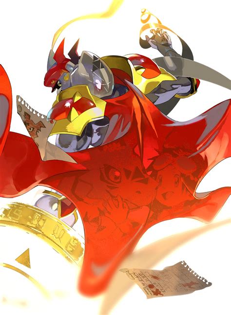 Dukemon Guilmon And Matsuda Takato Digimon And More Drawn By E