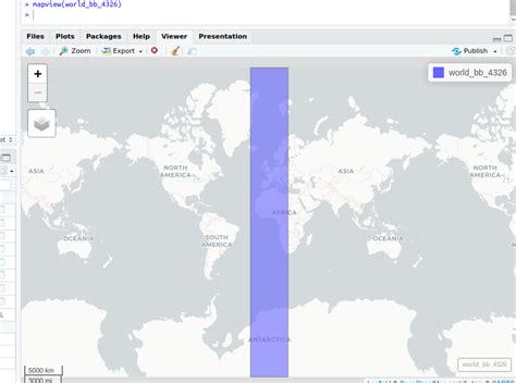 qgis creating polygon with one third of world surface using r