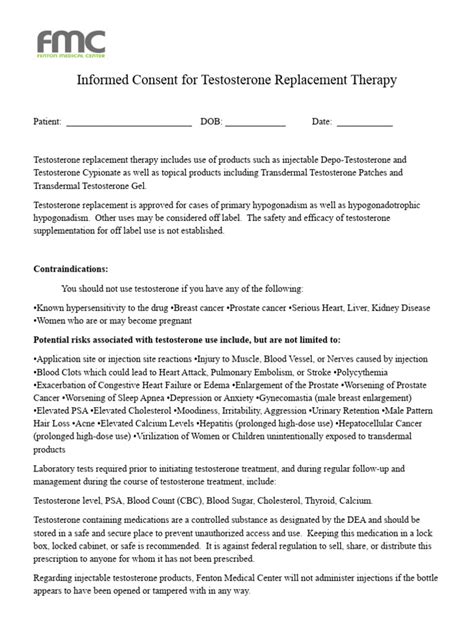 Informedconsenttestosteronereplacementtherapy Pdf