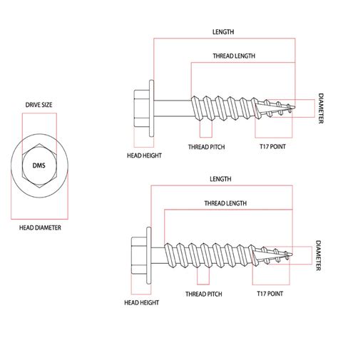 14g 10 X 100mm T17 Type 17 Hex Head Self Drilling Screw Tek Galvanis