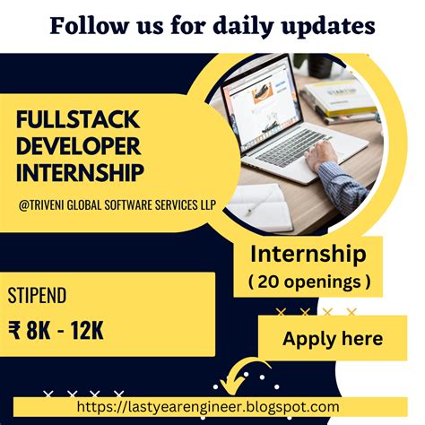 Fullstack Developer Internship Stipend 12k