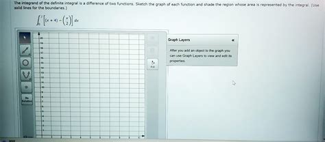 The Integrand Of The Definite Integral Is A Difference Of Two Functions Sketch The Graph Of Each