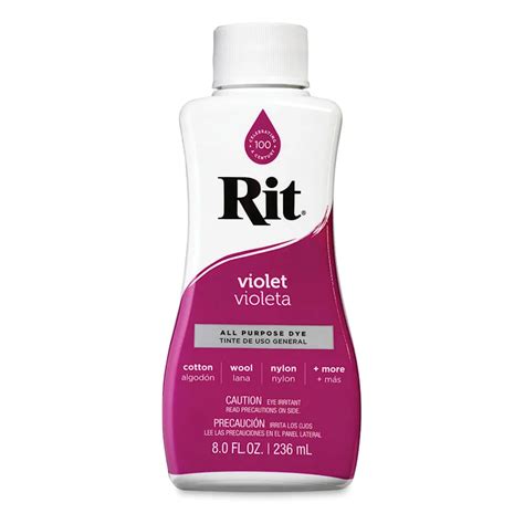 Rit All Purpose Liquid Dye Violet 8 Oz Blick Art Materials