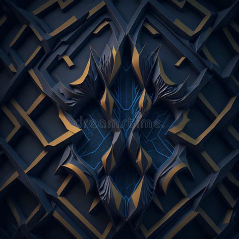 Ai Generated An Abstract Design Created By An AI Algorithm Stock