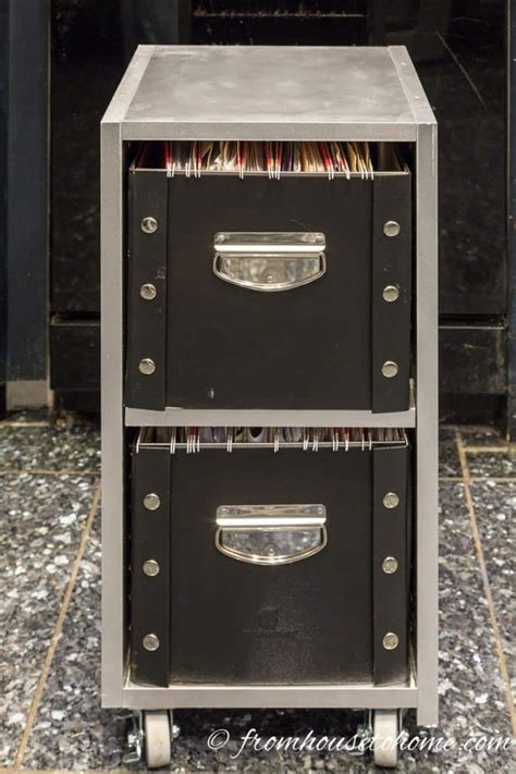 How To Make A Glam Industrial DIY Filing Cabinet