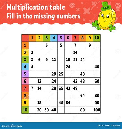 paste the missing numbers learning multiplication table handwriting