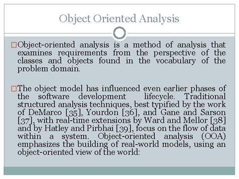 Differents Between Structured Analysis And Uml Objectoriented Development