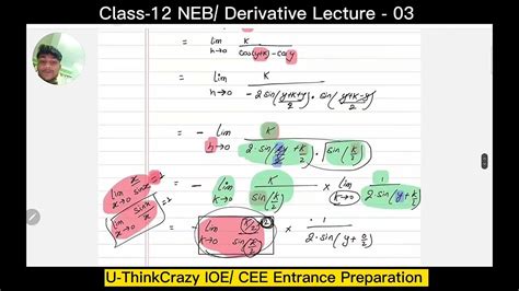 Derivative First Principle 03 Neb Grade12 Mathematics Solved Problems U