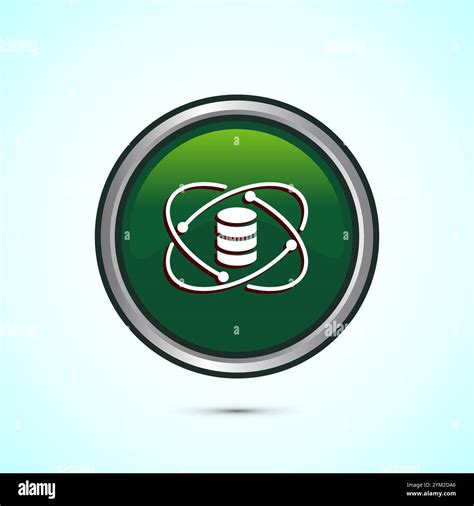 Data Science Icon Design Illustration Big Data Digital Tech Icon Button Design Stock Vector