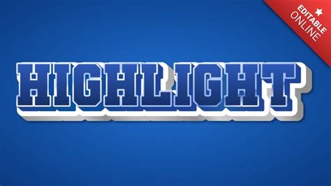 Highlight Text Style Effects Generator