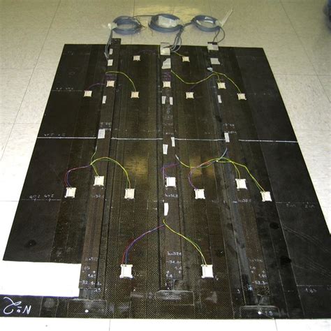 A Photograph Of The Stringer Stiffened Composite Panel With Bonded