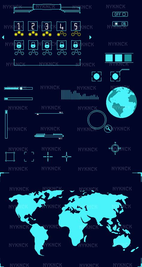 Cyberpunk UI Package By NYKNCK