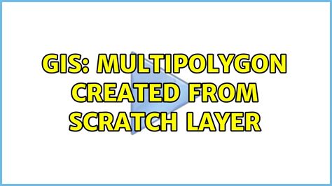 Gis Multipolygon Created From Scratch Layer 2 Solutions Youtube
