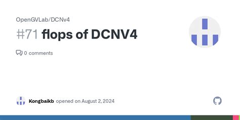 flops of dcnv4 · issue 71 · opengvlab dcnv4 · github